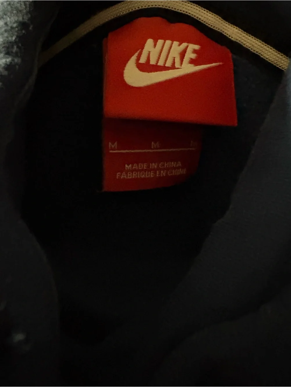 Nike | Tops | Nike Red Tag Navy Garment With White Logo | Poshmark